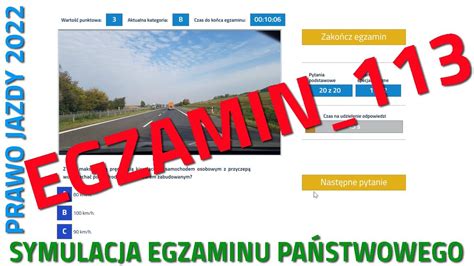 Cały egzamin na prawo jazdy 2022 część 113 kategoria B YouTube