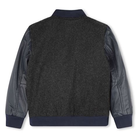 ZADIG VOLTAIRE Blouson bimatière garcon bleu Kids around