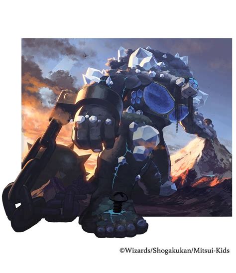 An Image Of A Giant Robot Standing In Front Of The Sky With Clouds And