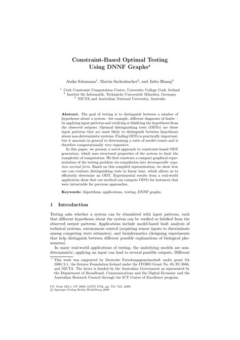 pdf constraint based optimal testing using dnnf graphs