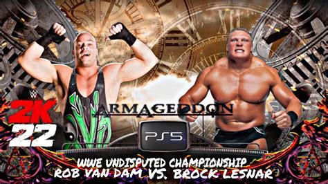Wwe K Rob Van Dam Vs Brock Lesnar For The Undisputed Championship