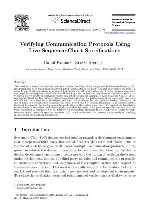 pdf verifying communication protocols using live sequence chart specifications dokumen tips