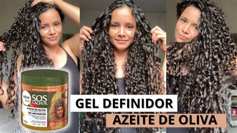 Testei O Novo Gel Definidor De Azeite De Oliva YouTube