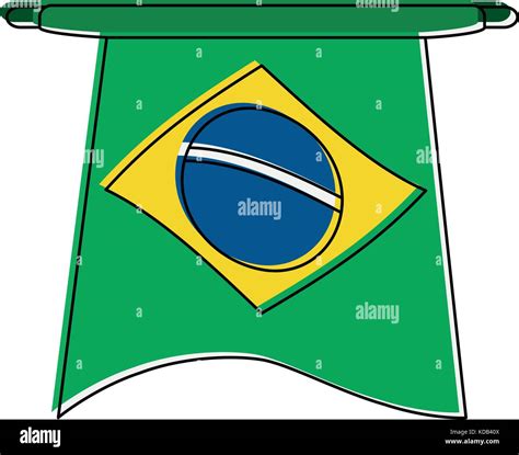 Brazilian Flag Icon Image Stock Vector Image Art Alamy