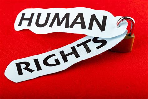 Human Rights Locked Under Protection Expressing The Significance Of