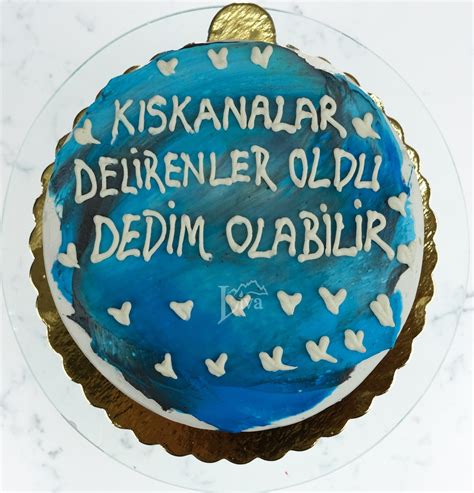 Beyaz Aforizmalı Pasta Liva Shop