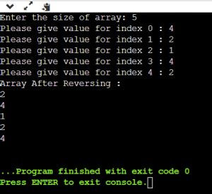Reverse Array Without Using Second Array In Java Tutorial World