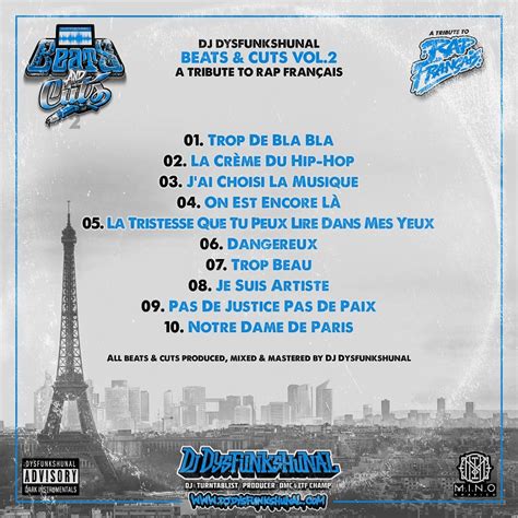 DJ Dysfunkshunal Beats Cuts Vol 2 A Tribute To Rap Fran ç ais