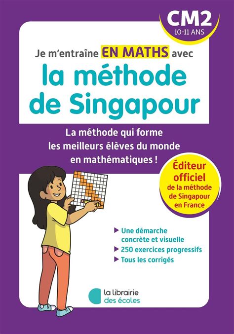 La méthode de Singapour CM2 Marshall Cavendish Librairie Eyrolles