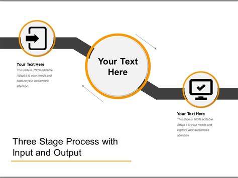 3 steps input and output powerpoint diagram slidemode