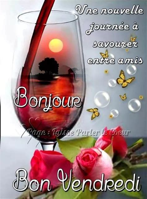 Épinglé par DENISE sur Vendredi Bonjour bon vendredi Message pour