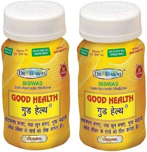 Ayurvedic Dr Biswas Good Health Capsule Packaging Type Bottle
