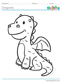 Dibujos De Dragones Para Colorear Descargar Pdf Para Imprimir