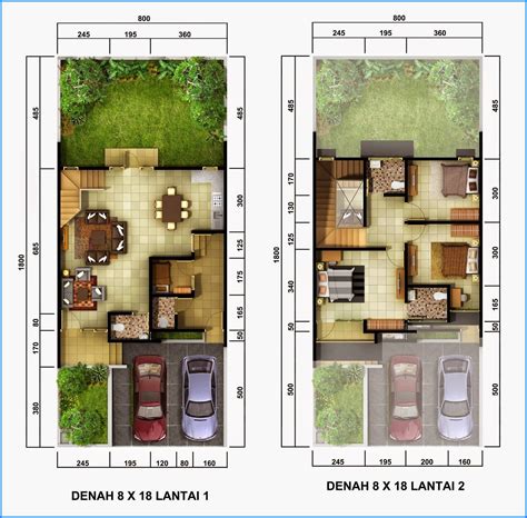 14 Denah Rumah Minimalis 2 Lantai Modern Sederhana 2024 Dekorrumah Net