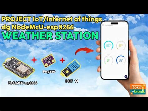 Iot Weather Station Using Dht Sensor And Nodemcu Esp