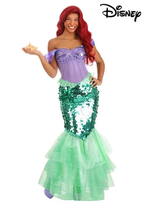 Disney Little Mermaid Premium Ariel Mermaid Dress For Women Disney Costumes