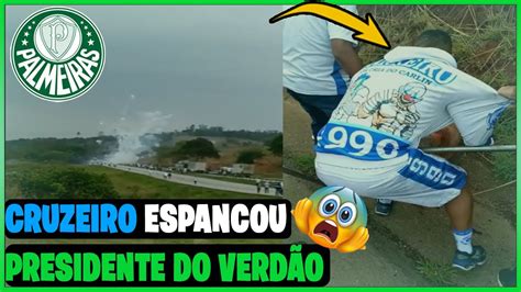 CENAS FORTES BRIGA ENTRE TORCEDORES DO CRUZEIRO E PALMEIRAS EM MINAS