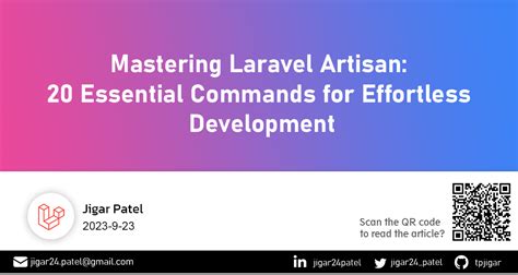 mastering laravel artisan 20 essential commands for effortless development