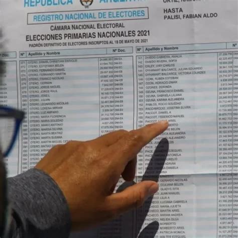 Dónde voto se publicó el padrón definitivo de las elecciones 2023