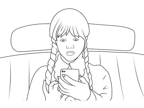 35 Desenhos De Wandinha Para Colorir
