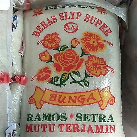 Jual Beras Ramos Setra Cap Bunga 25kg Pulen Shopee Indonesia