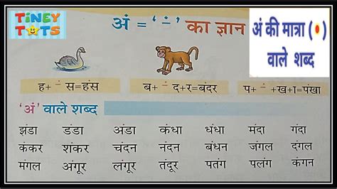 अ क मतर वल शबद व वकय Ang Ki Matra Wale Shabd YouTube