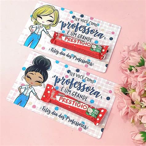 Card Chocolate Prestigio Dia dos Professores Cartão Elo7 em 2024