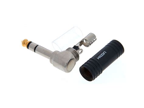 HICON HI J63SA04 Wtyk duży Jack 6 3 mm kątowy pozłacana końcówka