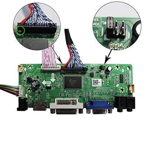 VSDISPLAY HD MI VGA DVI Audio LVDs Controller Board 30 Pin For 17 19