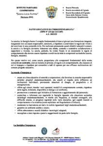 Patto Educativo Di Corresponsabilità A s 22 23 Istituto Santa Lucia