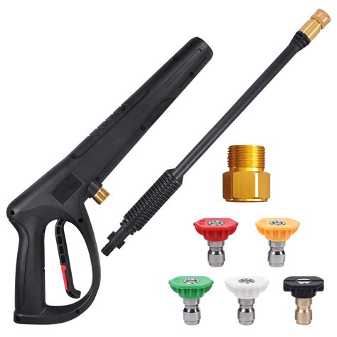 Coyardor Pressure Washer Gun With Extension Wand Spray Nozzle Tips