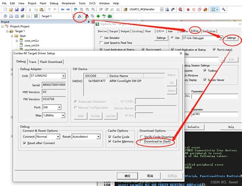 【stm32】keil5使用st link进行仿真调试时，断点按钮为叹号，灰色解决方法 keil 进入debug断点变成灰色叹号 csdn博客
