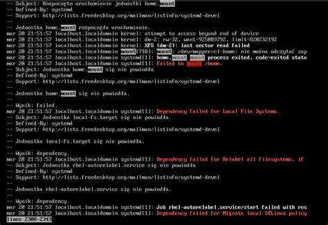 Linux Centos Cannot Mount Home Error Getting Authority Error