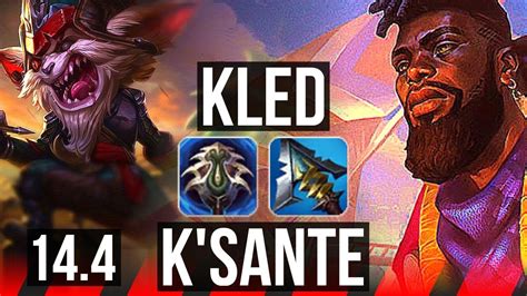 KLED Vs K SANTE TOP Rank 3 Kled 1100 Games Comeback JP Master