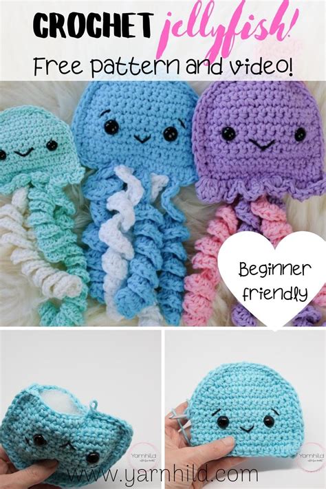 Make This Cute And Easy Crochet Ragdoll Jellyfish A Free Crochet