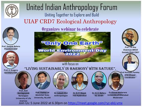 Only One Earth With Focus On Living Sustainably In Harmony With Nature