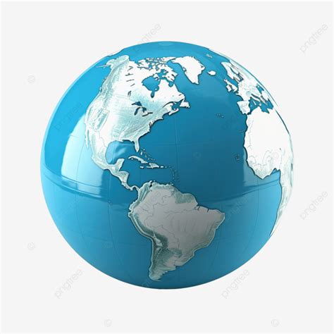 Ilustração 3d Do Globo Terrestre PNG Terra Globo Mundo PNG Imagem