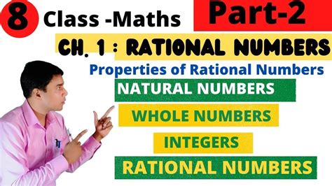 commutative associative distributive properties rational numbers 2 class 8 maths chapter 1