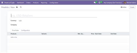 Pricelists In Odoo Pos App Odoo V Community Edition Book