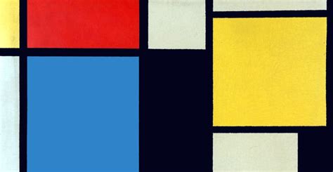 Composición con rojo amarillo y azul Piet mondrian Abstract