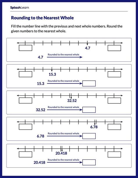Rounding Decimals To The Nearest Whole Number Worksheets Worksheets