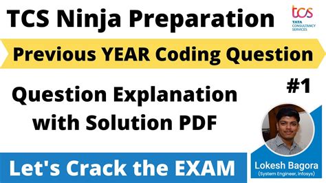 Tcs Ninja Hands On Coding Previous Year Questions Tcs Nqt Tcs Ninja