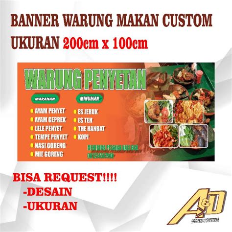 Detail Contoh Spanduk Kedai Makanan Koleksi Nomer
