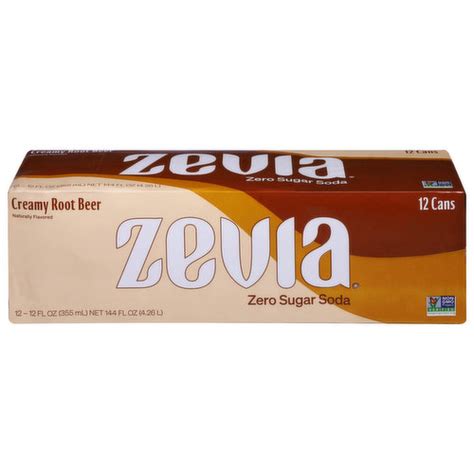 Zevia Soda Zero Sugar Creamy Root Beer Smart Final
