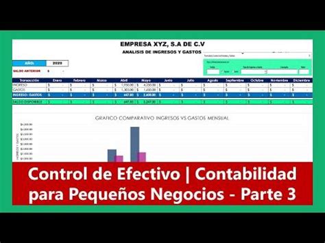 PARTE 3 Como llevar la Contabilidad de un negocio pequeño en Excel