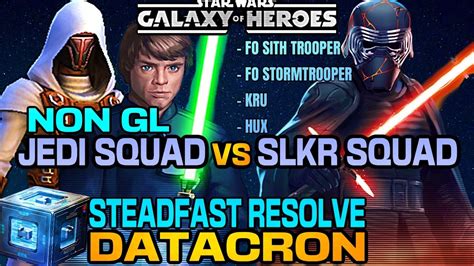 5v5 SLKR SQUAD COUNTER W NON GL JEDI SQUAD SWGOH TW YouTube
