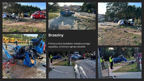Śledczy szukają świadków makabrycznego wypadku w Brzezinach Zginął 58