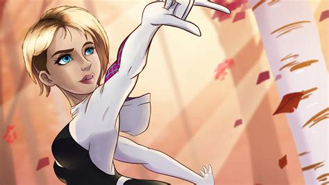 Spiderman Into The Spider Verse Gwen Stacy Superheroes Animated