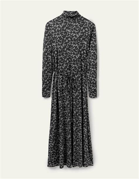 Boden Roll Neck Jersey Midi Dress ShopStyle