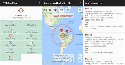 Geocoding coordenadas y aplicación GPS con UTM Geo Map Gis Beers